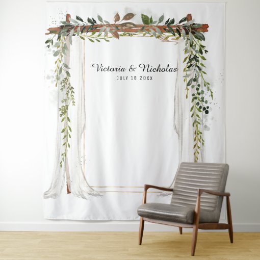 Rustic Country Wedding Photo Booth Backdrop | Zazzle