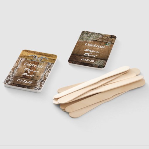 Rustic Country Wedding Set of Fans | Zazzle