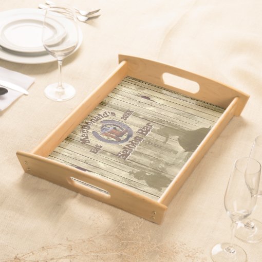 Rustic country western cowboy saloon bar serving tray | Zazzle