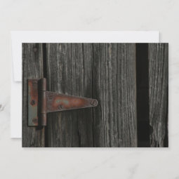 Rustic Country Wood Barn Door Wedding Invitation | Zazzle
