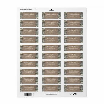 Rustic Country Wood Greenery Label | Zazzle