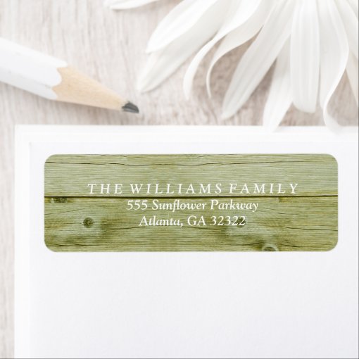 Rustic Country Wood Label | Zazzle