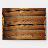 Rustic Country Wood Lace Twine Wedding Envelopes | Zazzle