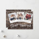Rustic Country Wood Merry Christmas Photo Holiday Card | Zazzle