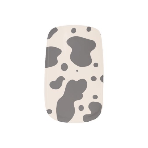 Rustic Cow Spots Cowboy Pattern Minx Nail Art | Zazzle