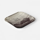 Rustic Cowboy Boots Floral Western Wedding Paper Plates | Zazzle