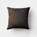 Rustic cowboy fashion brown western country throw pillow | Zazzle