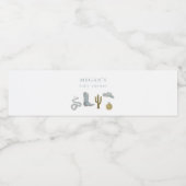 Rustic Cowboy Western Water Bottle Label | Zazzle