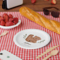 Rustic Cub Bear Kids Birthday Party Paper Plates | Zazzle