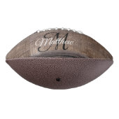 Rustic Custom Monogram Name Football | Zazzle