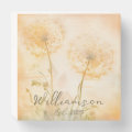 Rustic Dandelion Monogram Wooden Box Sign | Zazzle