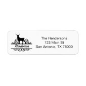 Rustic Deer Return Address Label | Zazzle