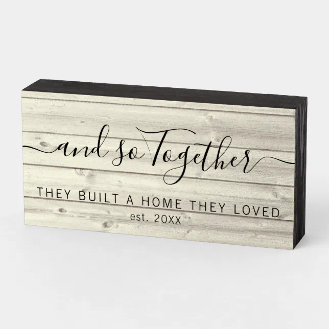 Rustic Distressed Personalized Farmhouse Family Wooden Box Sign | Zazzle
