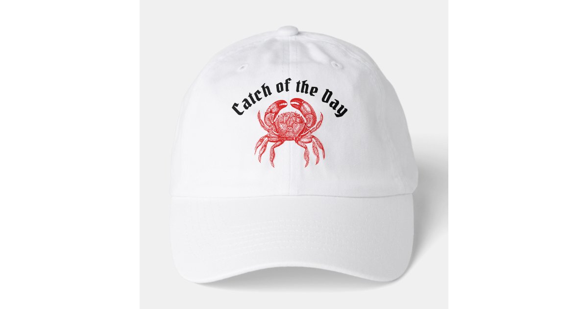 Rustic DIY Colors Vintage Stylized Red Crab Hat | Zazzle