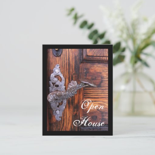 Rustic Door Open House Invitation | Zazzle