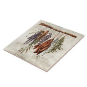 Rustic Dried Herbs Ceramic Tile | Zazzle