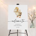 Rustic Duck Baby Shower Welcome Sign | Zazzle