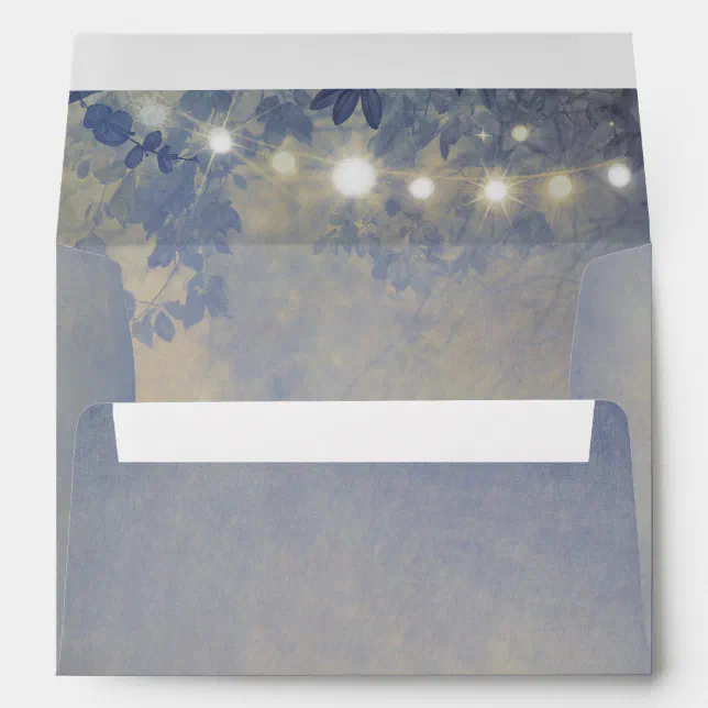 Rustic Dusty Blue Envelope | Zazzle