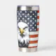 Rustic Eagle on American Flag Insulated Tumbler | Zazzle