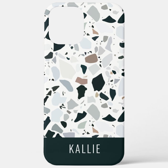 Rustic Earthy Terrazzo Stone Pattern Case-Mate iPhone Case | Zazzle.com