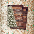 Rustic Elegance Christmas Tree Christmas Party Invitation | Zazzle