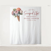 Rustic Elegant Boho Ice Cream Bridal Shower Tapestry | Zazzle