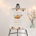 Rustic Elegant Fall Baby Shower Welcome Sign | Zazzle