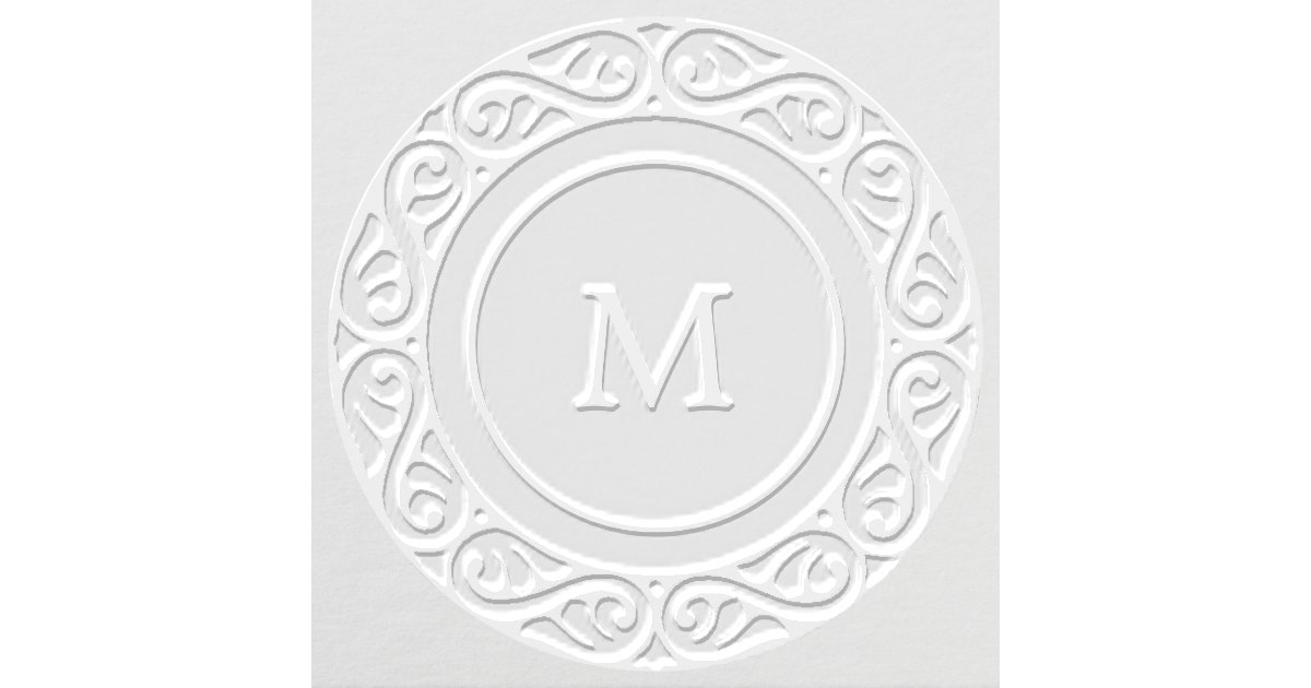 Rustic elegant family monogrammed Embosser | Zazzle