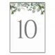 Rustic Elegant Greenery Eucalyptus Wedding Table Number | Zazzle