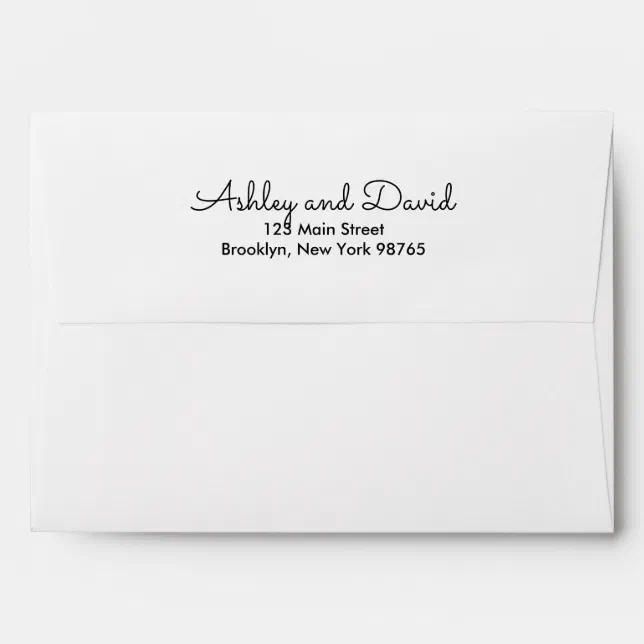 Rustic Elegant Invitation Envelope | Zazzle