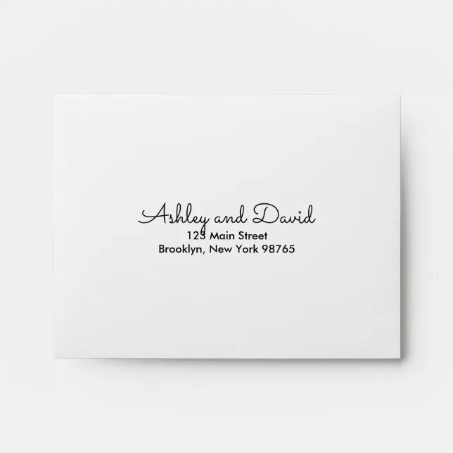 Rustic Elegant Return Address Envelope | Zazzle