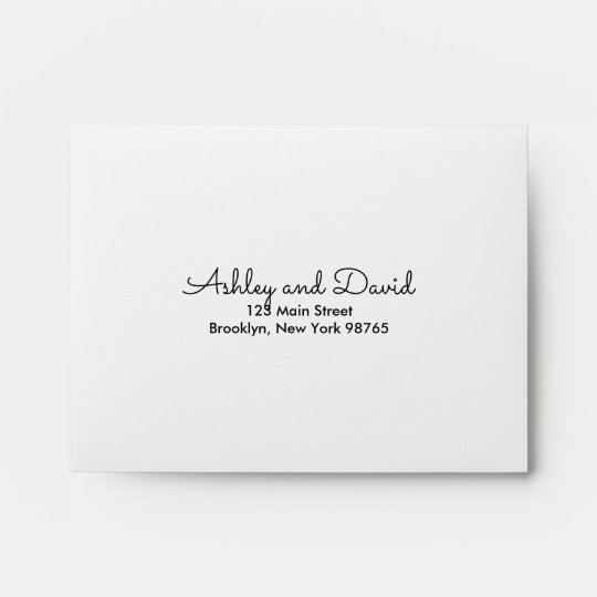 Rustic Elegant Return Address Envelope | Zazzle.com