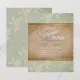 Rustic Elegant Sage Green Leaves 50th Birthday Invitation | Zazzle
