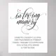 Rustic Elegant Wedding Memorial Table Sign v2 | Zazzle