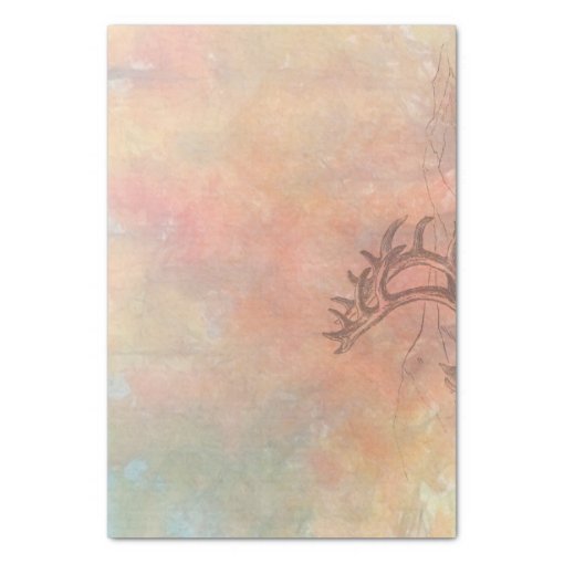 Rustic Elks Autumn Mountains decoupage Tissue Paper | Zazzle