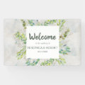 Rustic Eucalyptus Greenery Wedding Welcome Banner | Zazzle