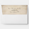 Rustic Faith Hope Love Christian Wedding Invite Envelope | Zazzle