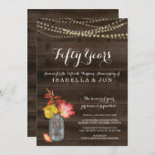Rustic Fall Anniversary Party Invitation | Zazzle