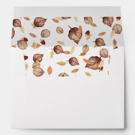Rustic Fall Autumn Leaves Envelope | Zazzle.com