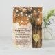Rustic Fall Autumn Tree Lights Engagement Party Invitation | Zazzle