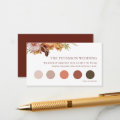 Rustic Fall Boho Wedding Attire Dress Code Insert | Zazzle