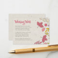 Rustic Fall Floral Autumn Wishing Well Card | Zazzle