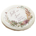 Rustic Fall Floral Bridal Shower Sugar Cookie | Zazzle