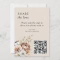 Rustic Fall Flowers QR Code Photo Sharing Card | Zazzle