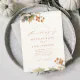 Rustic Fall Greenery Leaves Foliage Wedding Invitation | Zazzle