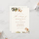 Rustic Fall Greenery Leaves Foliage Wedding Invitation | Zazzle