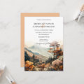 Rustic Fall Outdoor Mountain Destination Wedding Invitation | Zazzle