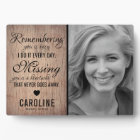 Rustic Family Memorial | Photo Keepsake Plaque | Zazzle