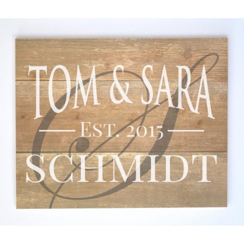 Rustic Family Name 16x20 Wood Pallet Sign | Zazzle.com
