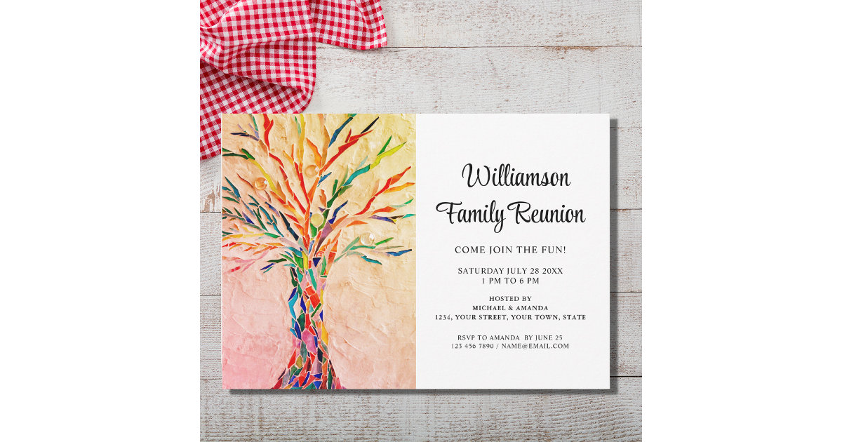 Rustic Family Reunion Invitation | Zazzle